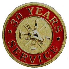 Firefighter Service Pin - 30 Years | Badge And Wallet