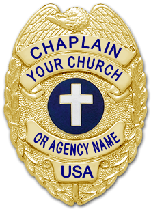Chaplain Eagle Shield Badge | Badge And Wallet