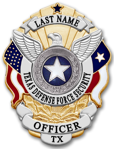Texas Defense Force Security Badge | Badge And Wallet