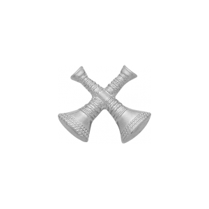 C118L Large Cutout Insignia - 2 Crossed Bugles | Badge And Wallet