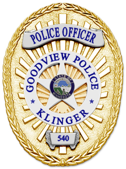 Goodview Police M261 Style Custom Badge | Badge And Wallet