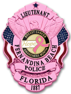 Fernandina Beach Breast Cancer Awareness Badge | Badge And Wallet