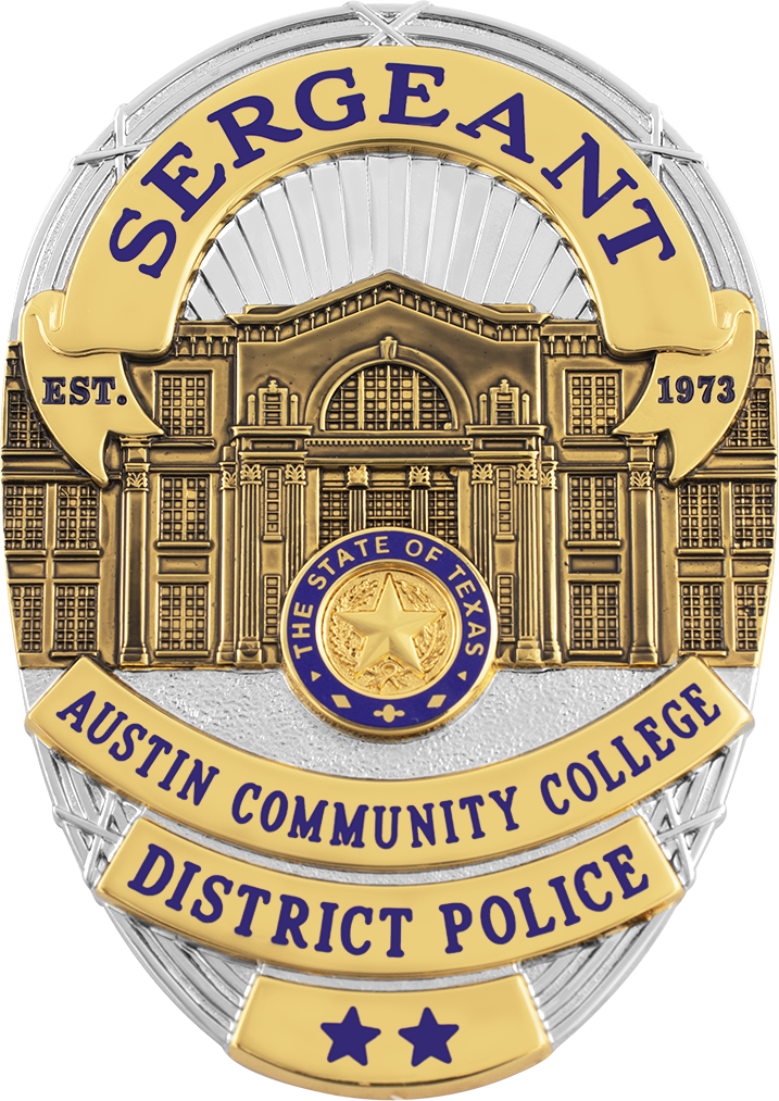 Austin Community College 3.375" Badge | Badge And Wallet