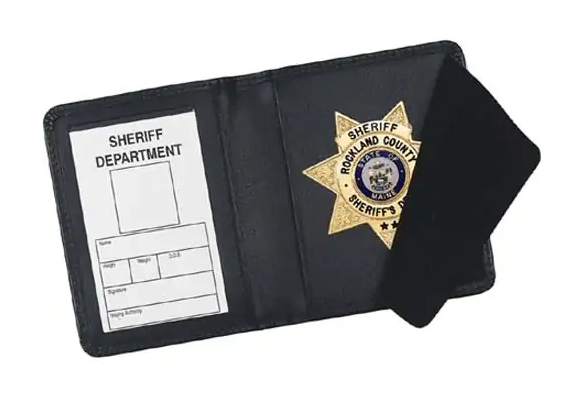 Strong Side Opening Badge Case - Dress Leather | Badge And Wallet