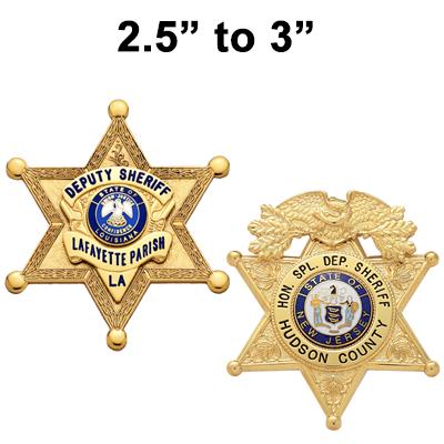 6-Point Stars | Badge And Wallet
