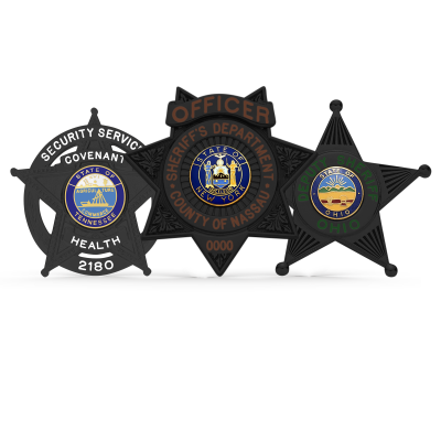 Matte Black Badges | Badge And Wallet